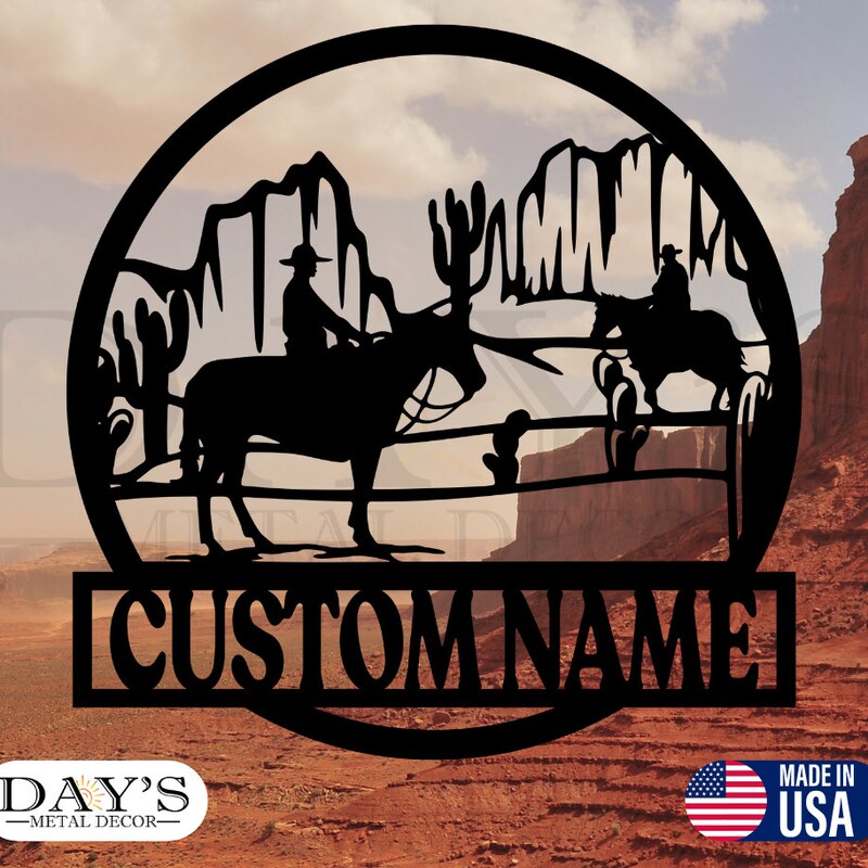 Western Metal Art - Etsy