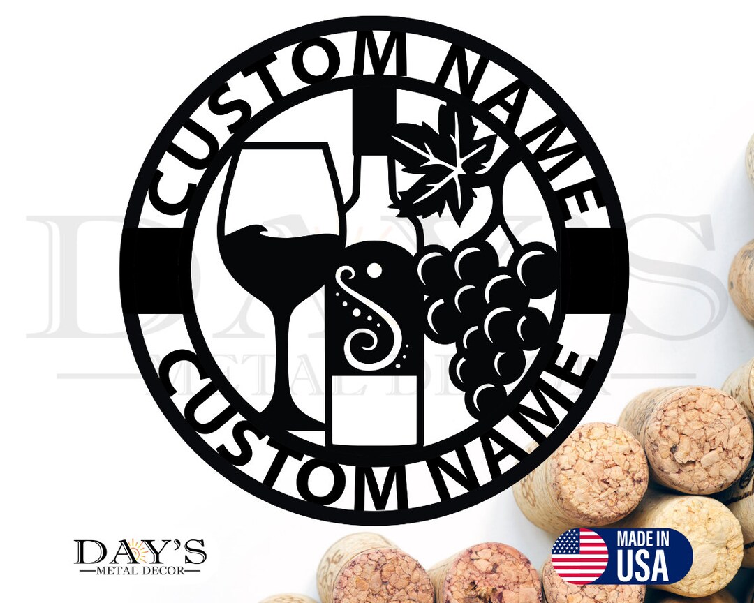 Custom Wine Sign, Gift for Her, Wine Sign, Personalized Sign, Home ...