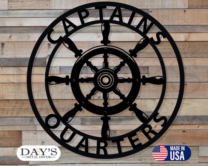 Boat Captain Sign Metal Sign Metal Signs Boating Gift - Etsy