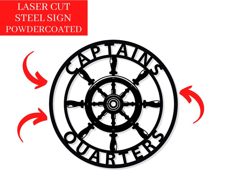 Boat Captain Sign Metal Sign Metal Signs Boating Gift - Etsy
