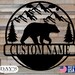 Personalized Bear Metal Sign, Personalized Bear Sign, Metal Sign, Bear ...