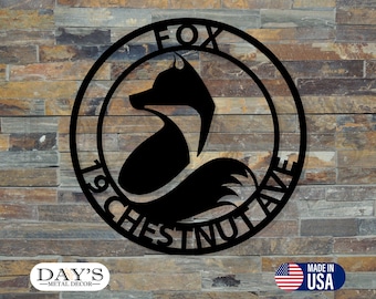 Fox Metal Sign - Etsy