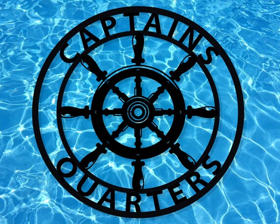 Boat Captain Sign Metal Sign Metal Signs Boating Gift - Etsy