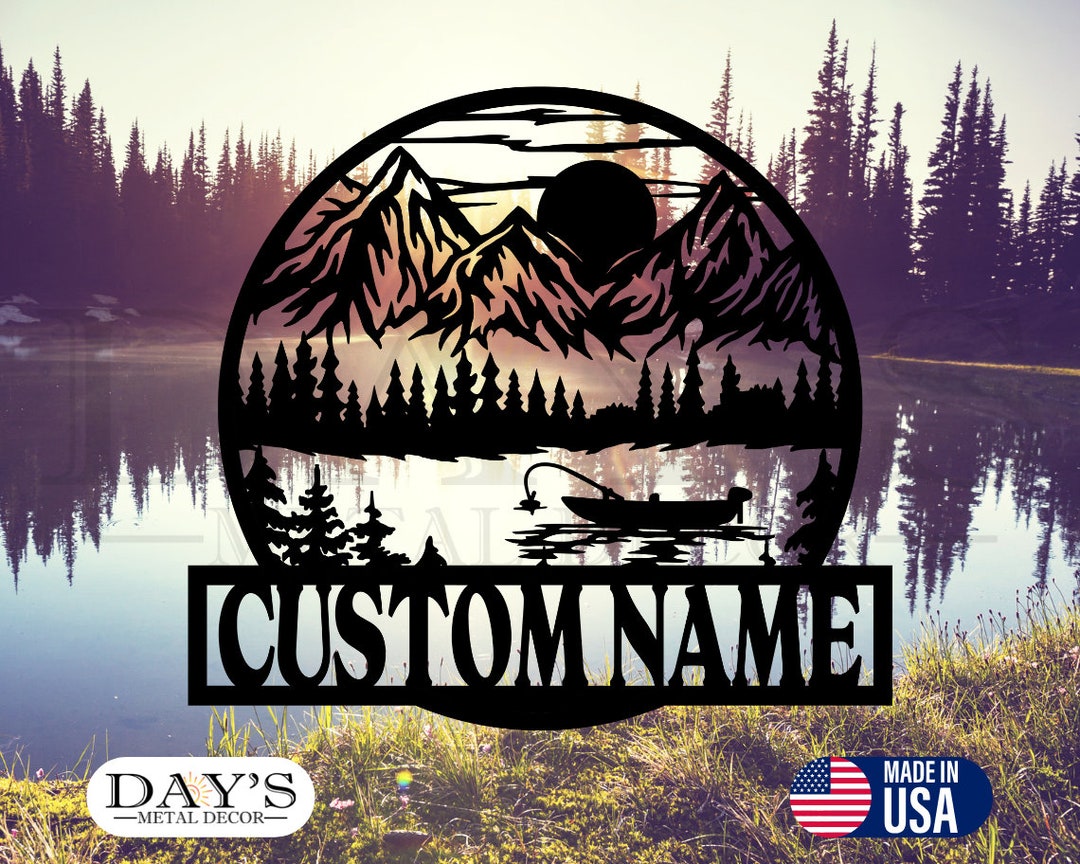 Forest Lake Metal Sign, Lake House Sign, Metal Sign Lake House Sign ...