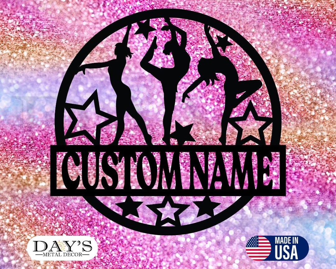 Personalized Dancer Sign, Dance Studio Metal Sign, Gift for Her, Metal ...