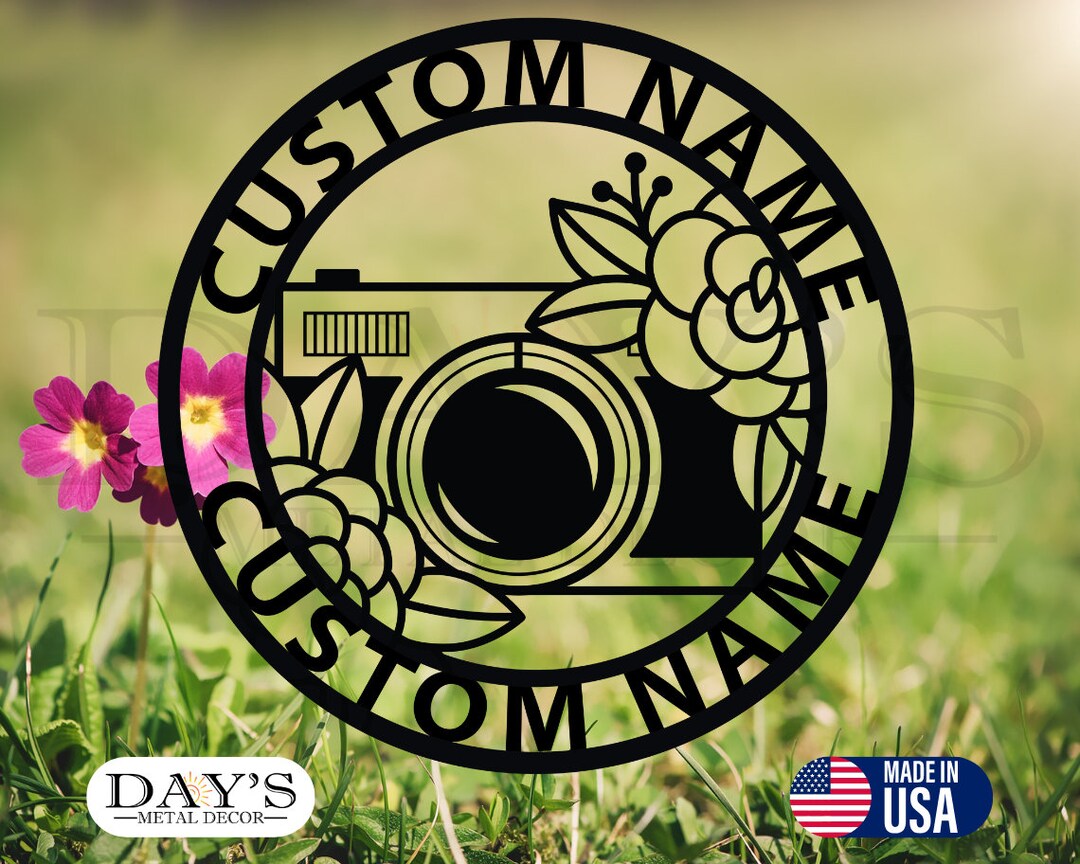 Personalized Photographer Metal Sign, Photography Metal Sign ...