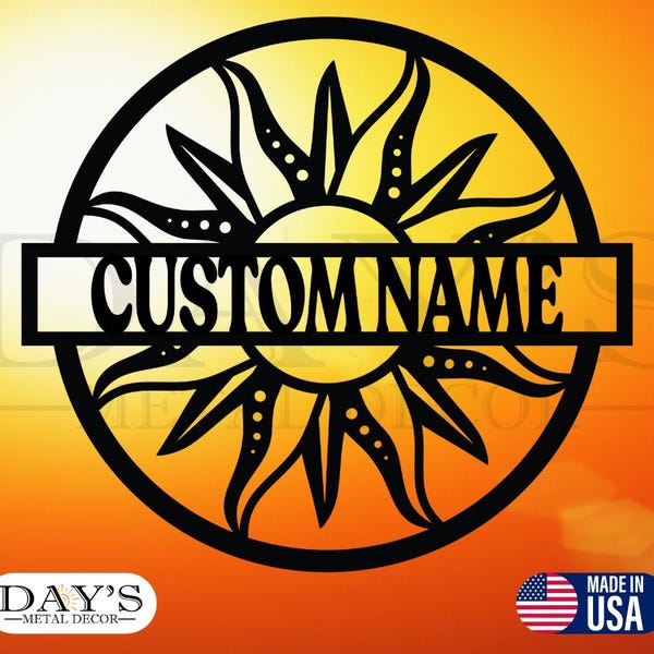 Metal Sun Decor - Etsy