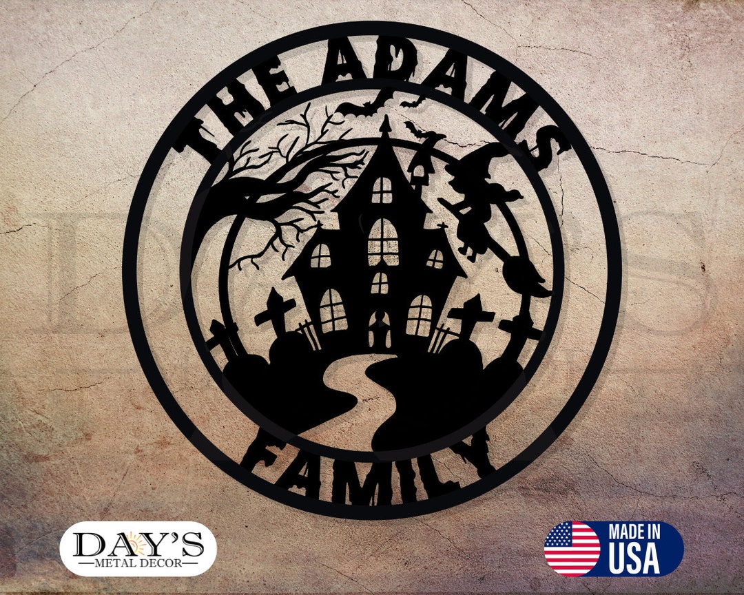 Personalized Halloween Metal Sign - Halloween Decor - Halloween Sign ...