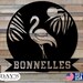 Flamingo Metal Art Wall Decor Personalized Flamingo Sign Metal Flamingo ...