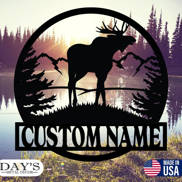 Moose Sign - Etsy