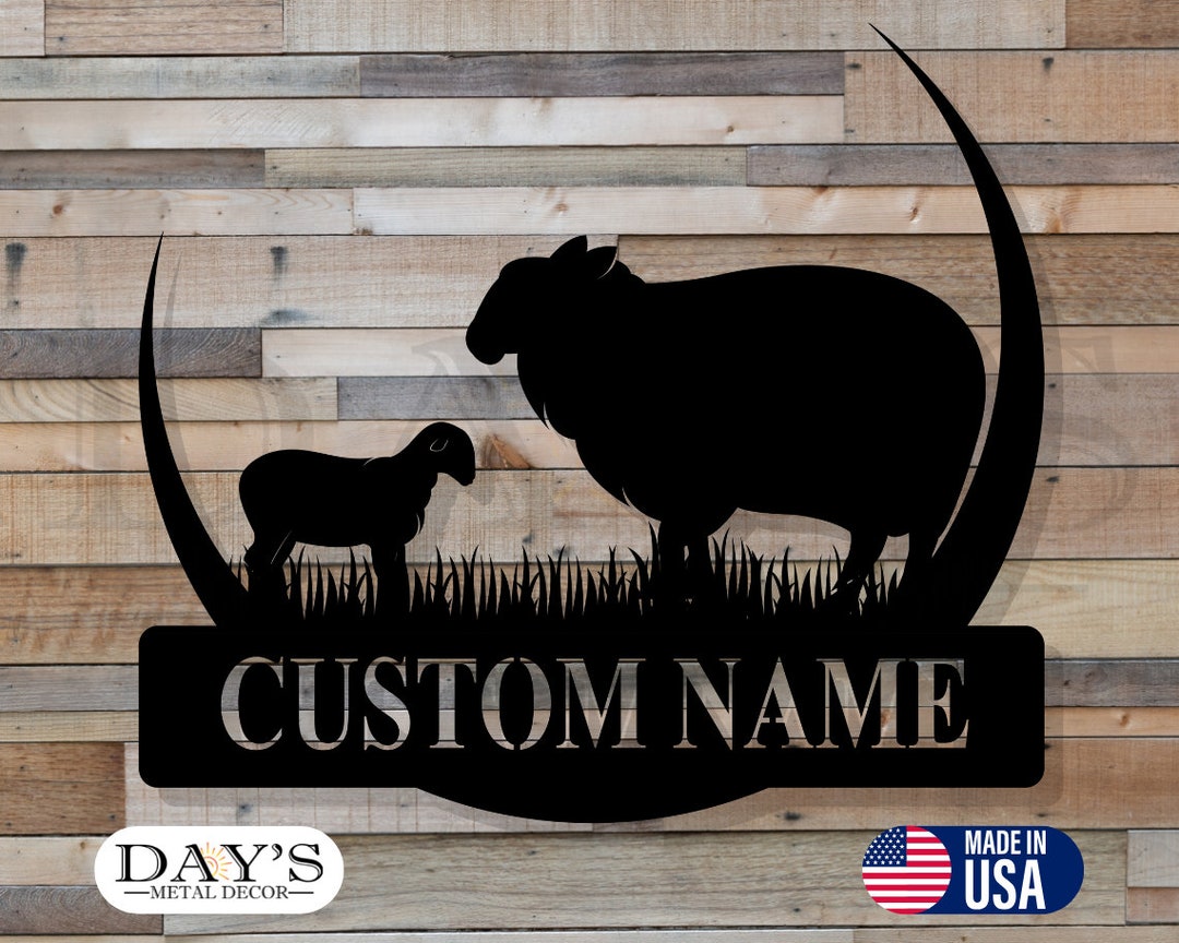 Metal Farm Sign - Farm Sign - Metal Sign - Sheep Sign - Dad Gift - Dad ...
