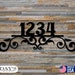 Personalized Scroll House Numbers Metal Sign - Etsy