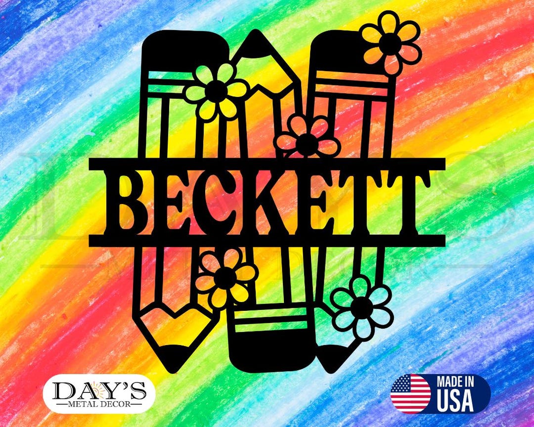 Personalized Classroom Sign, Teacher Name Sign for Door, Metal Sign for ...