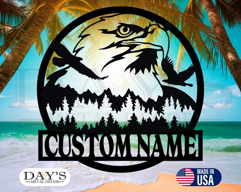Bald Eagle Personalized Metal Sign Metal Wall Art Decor Home - Etsy