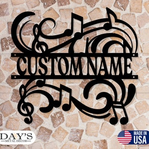 Music Room Sign - Music Studio Sign - Personalized Music Decor ...