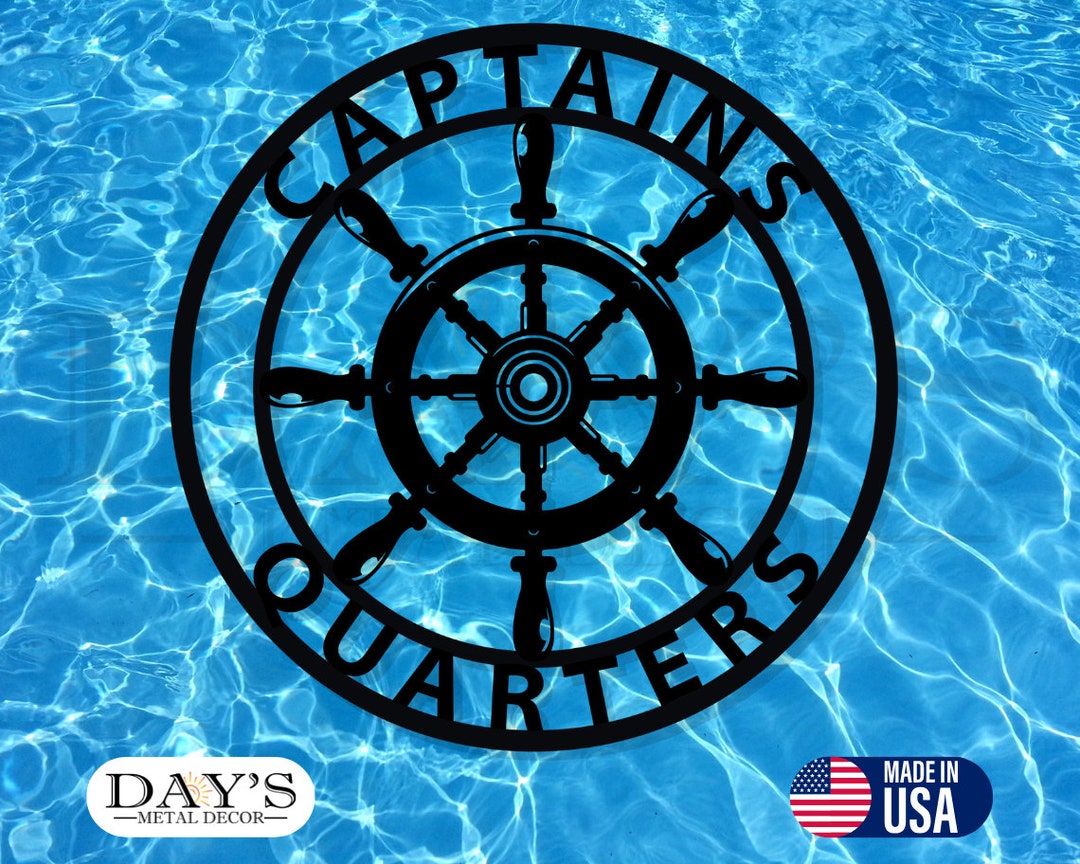 Boat Captain Sign - Metal Sign - Metal Signs - Boating Gift - Boaters ...