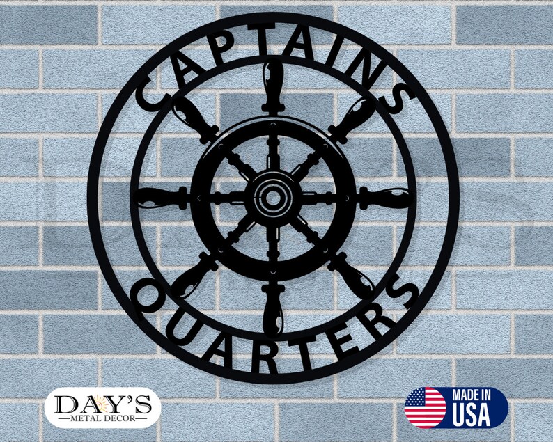 Boat Captain Sign Metal Sign Metal Signs Boating Gift - Etsy