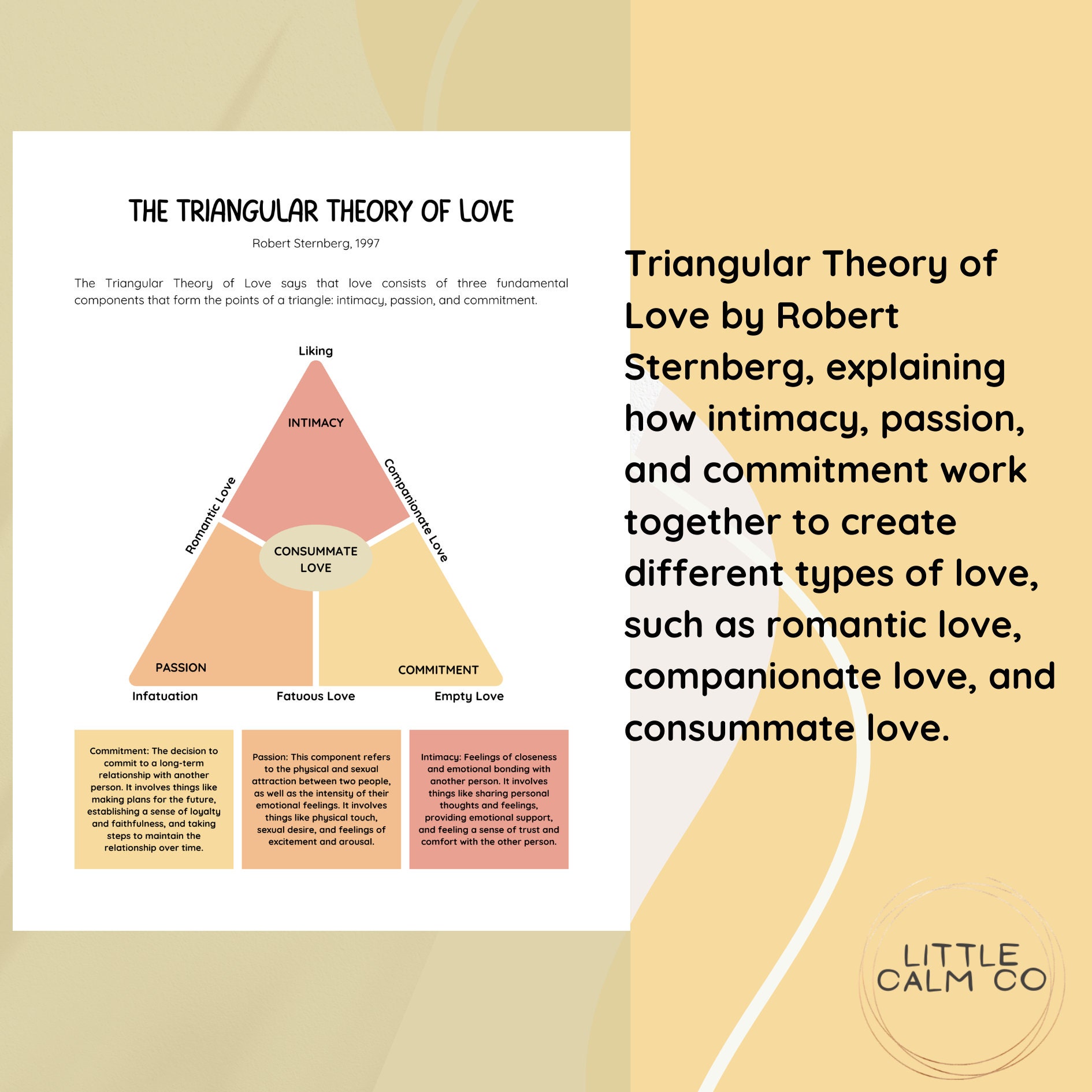 Triangular Theory of Love Handouts | Relationship Check-in Tool ...
