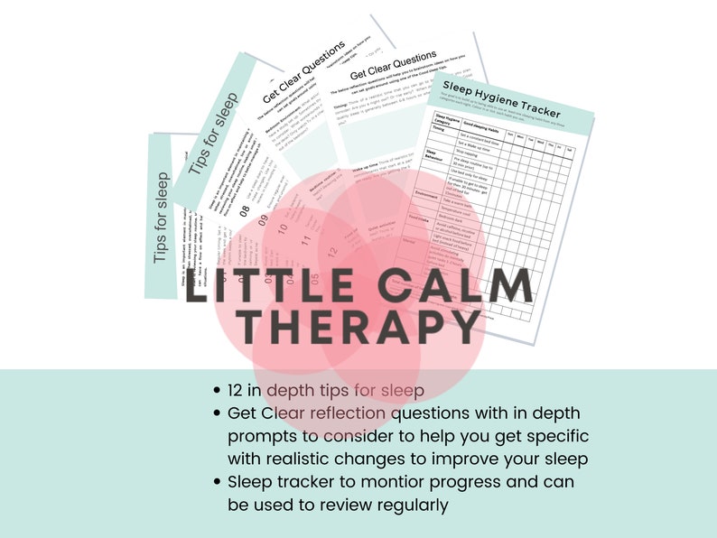 Sleep Hygiene Tracker, Goal Setting, Sleep Strategies, CBT Worksheet ...