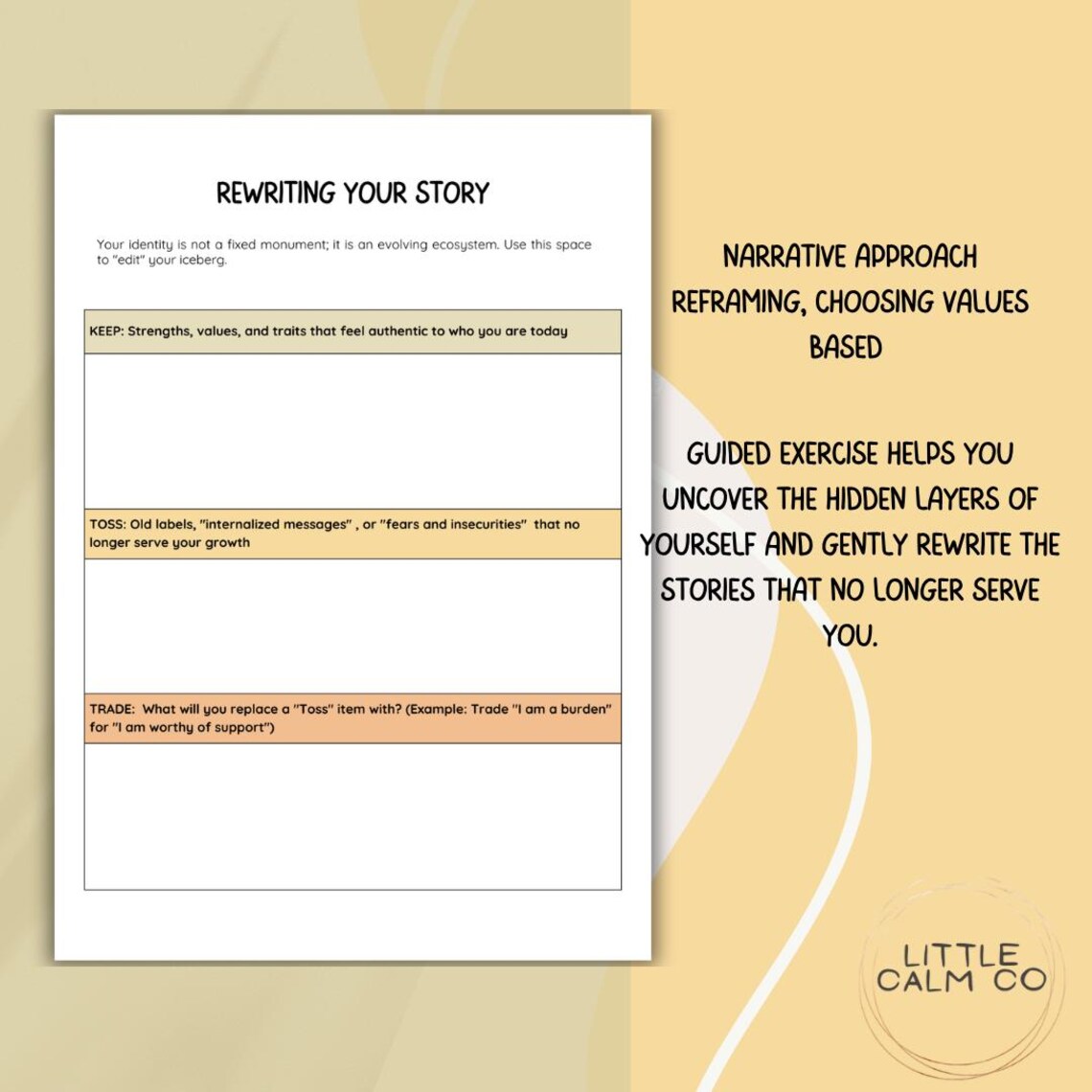 Identity Exploration Iceberg Worksheet| Self-discovery and Self-esteem ...