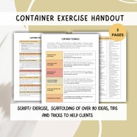 EMDR Therapist Resource Tool - Container Exercise Script - Etsy