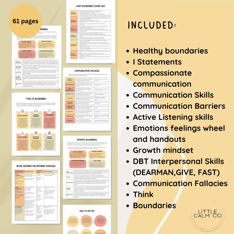 Assertiveness Communication Skills Bundle, Healthy Boundaries, Learn ...