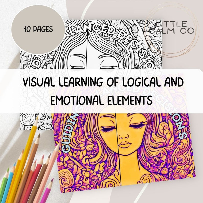 Wise Mind Coloring in Pages, DBT Activity, Mindfulness, Relaxation ...