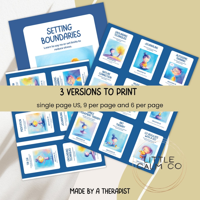 Nervous System Regulation Cards, Teen Mental Health Coping Skills, Poly ...