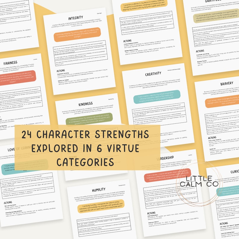 Strengths and Virtues Therapy Worksheets | Identify Your Inner Strength ...
