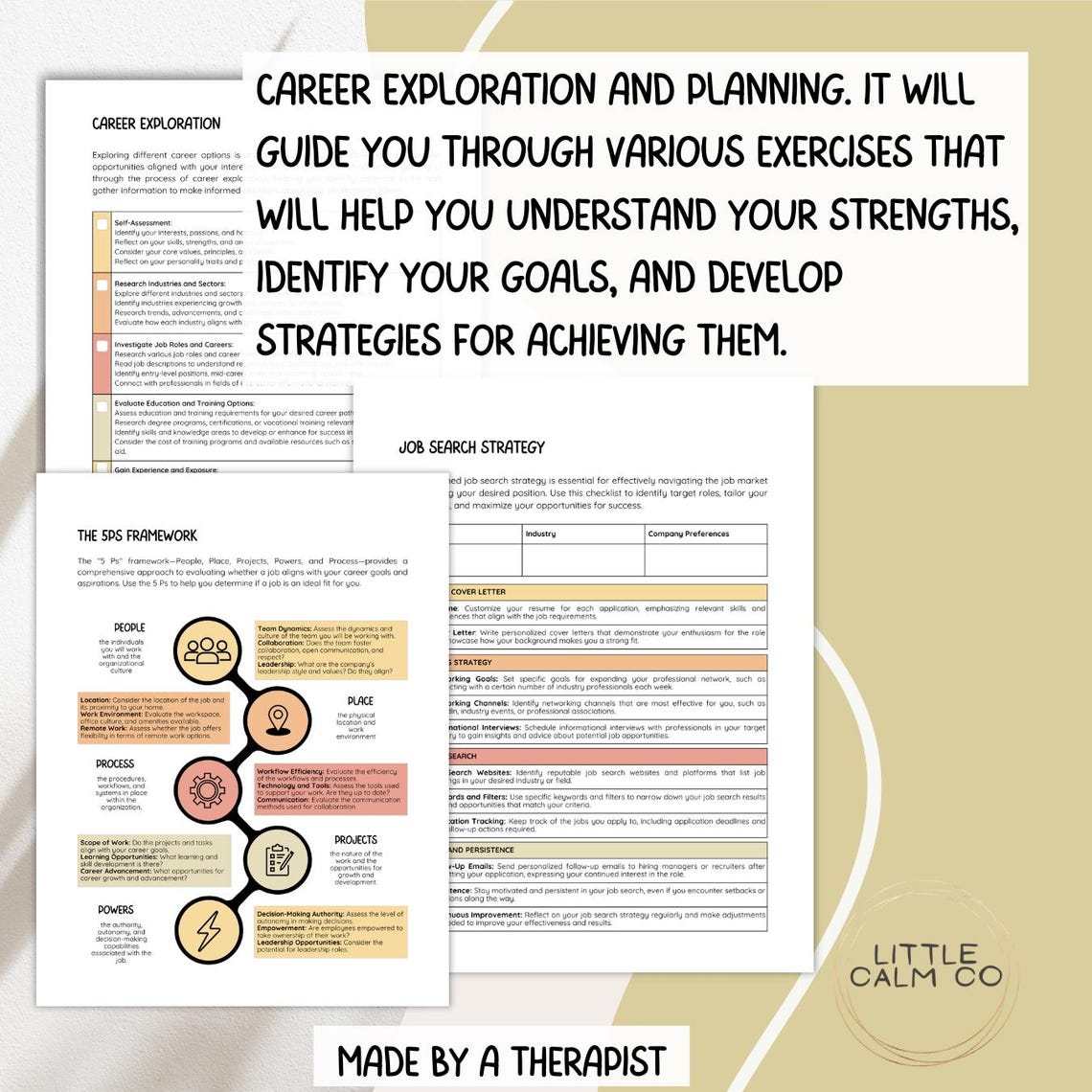 Career Exploration Worksheets: Self-discovery & Goal Setting (PDF) - Etsy
