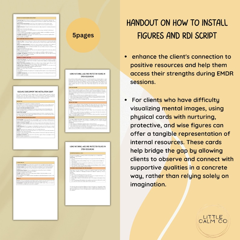 Wise, Nurturing and Protector Resourcing Cards for EMDR, Resource ...