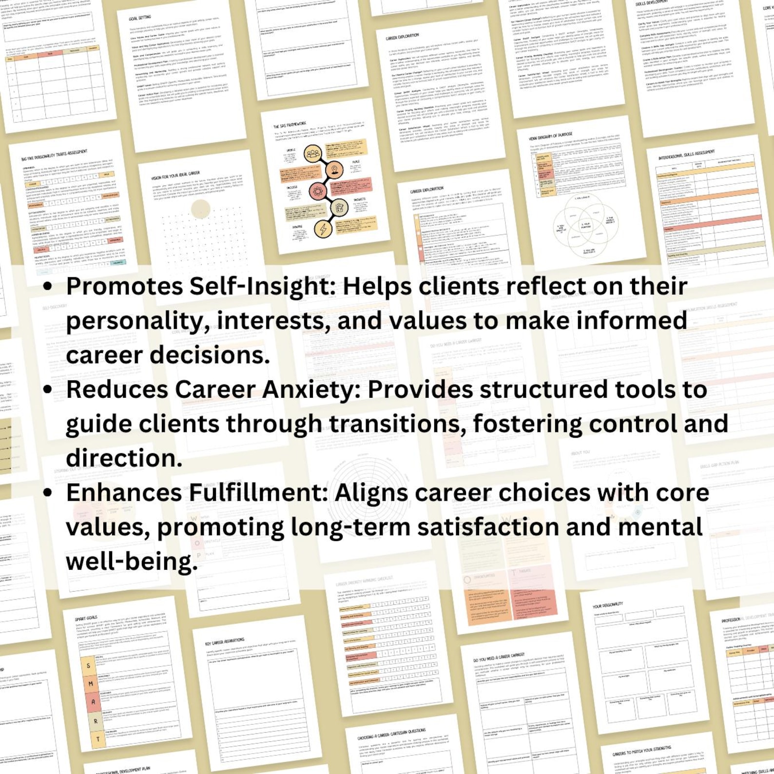 Career Exploration Worksheets: Self-discovery & Goal Setting (PDF) - Etsy