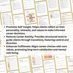 Career Exploration Worksheets: Self-discovery & Goal Setting (PDF) - Etsy