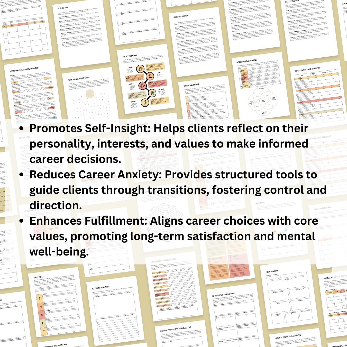 Career Exploration Worksheets: Self-discovery & Goal Setting (PDF) - Etsy