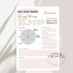 5 Minute Check In, Health Mood Tracker, Energy Levels, Get Out of Your ...