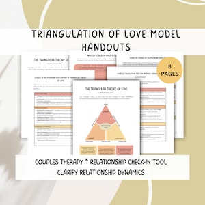 Triangular Theory of Love Handouts: Relationship Check-in (PDF) - Etsy