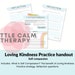 Loving Kindness Practice Handout, Therapy Tool, Psychoeducation, Self ...