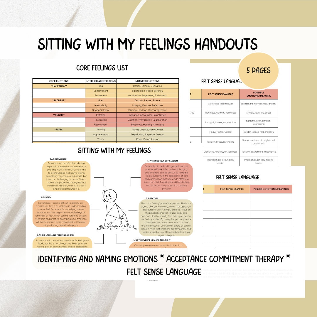 Sitting With Your Feelings, Felt Sense Language, Skill Building to ...