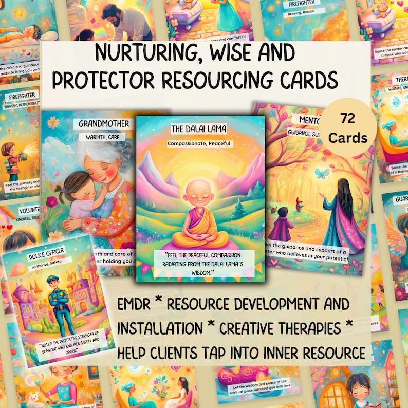 Wise, Nurturing and Protector Resourcing Cards for EMDR, Resource ...