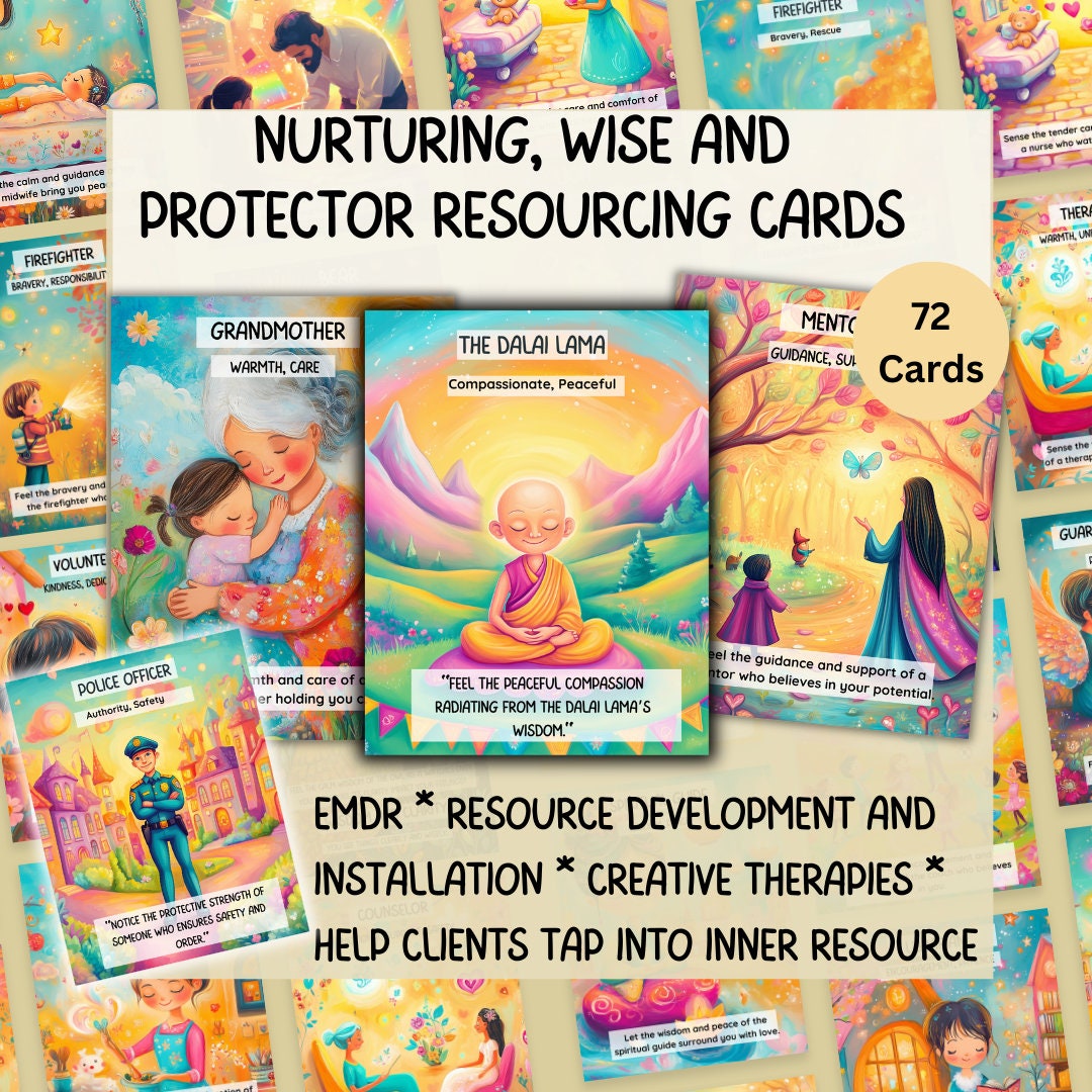 Wise, Nurturing and Protector Resourcing Cards for EMDR, Resource ...