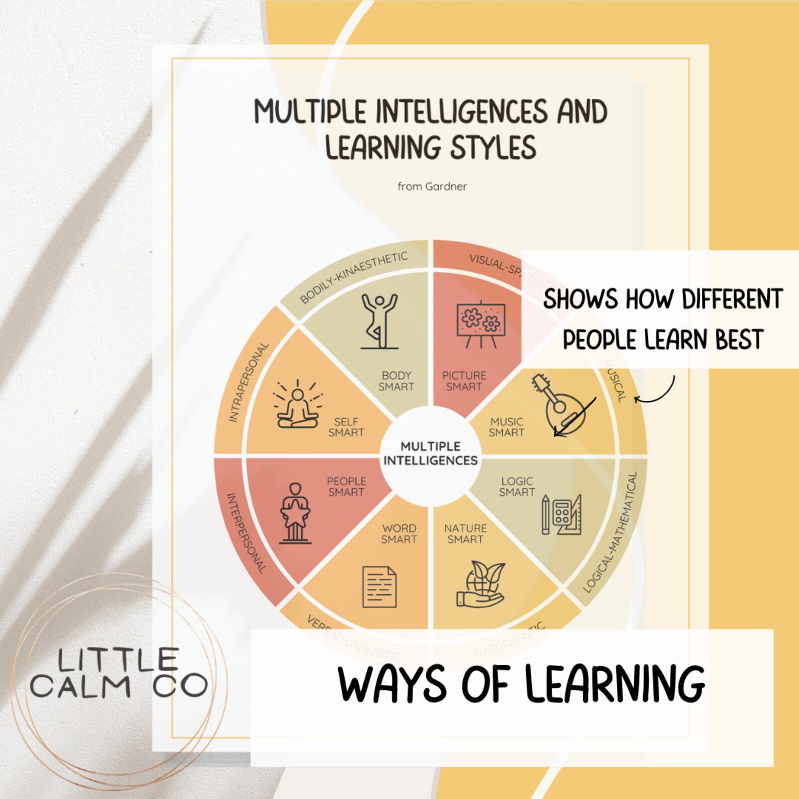 Learning Styles Psychoeducation Handouts | We All Learn Differently ...