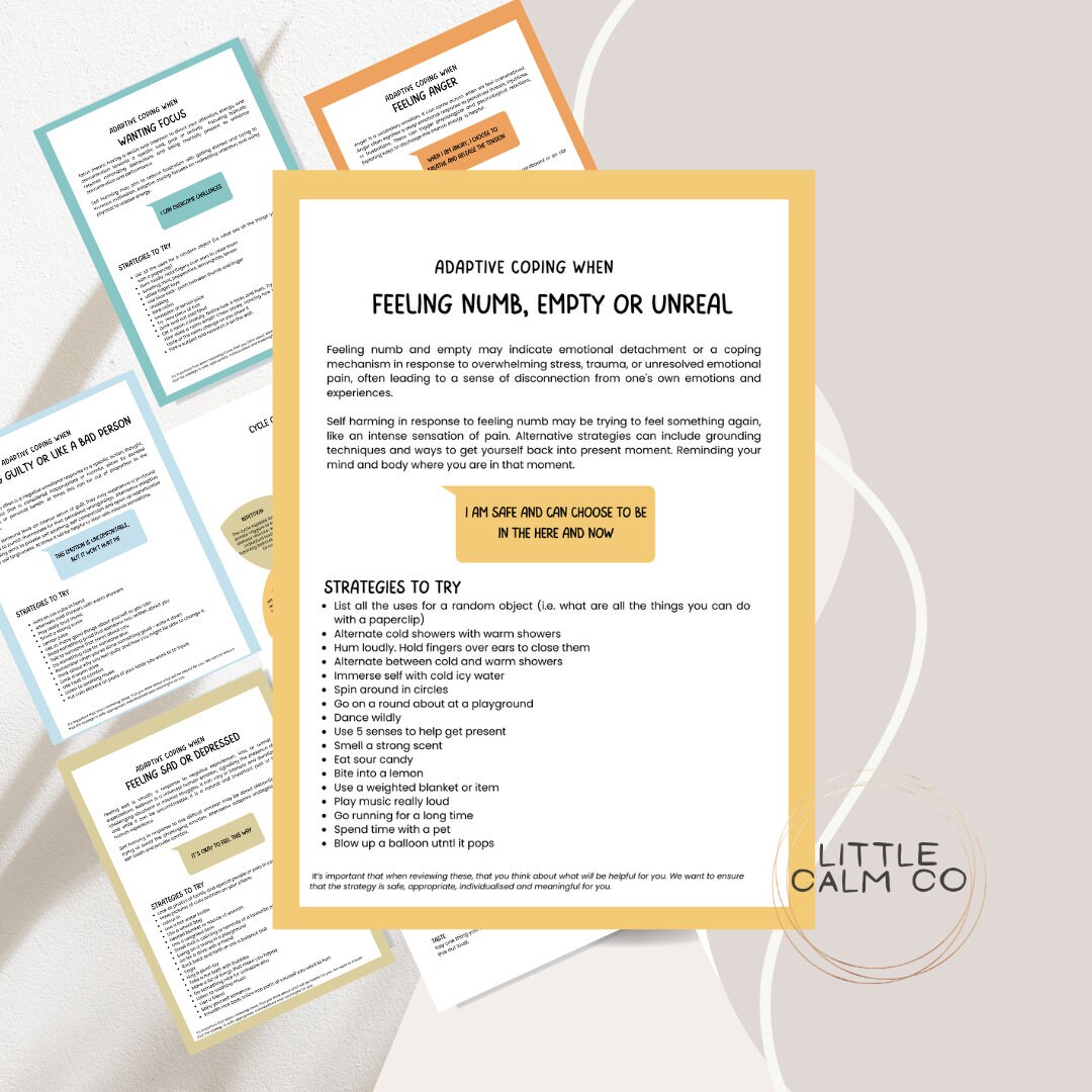 Alternatives to Self-harm Handouts and Coping Strategies, Adaptive Coping Skills, Self-harm ...