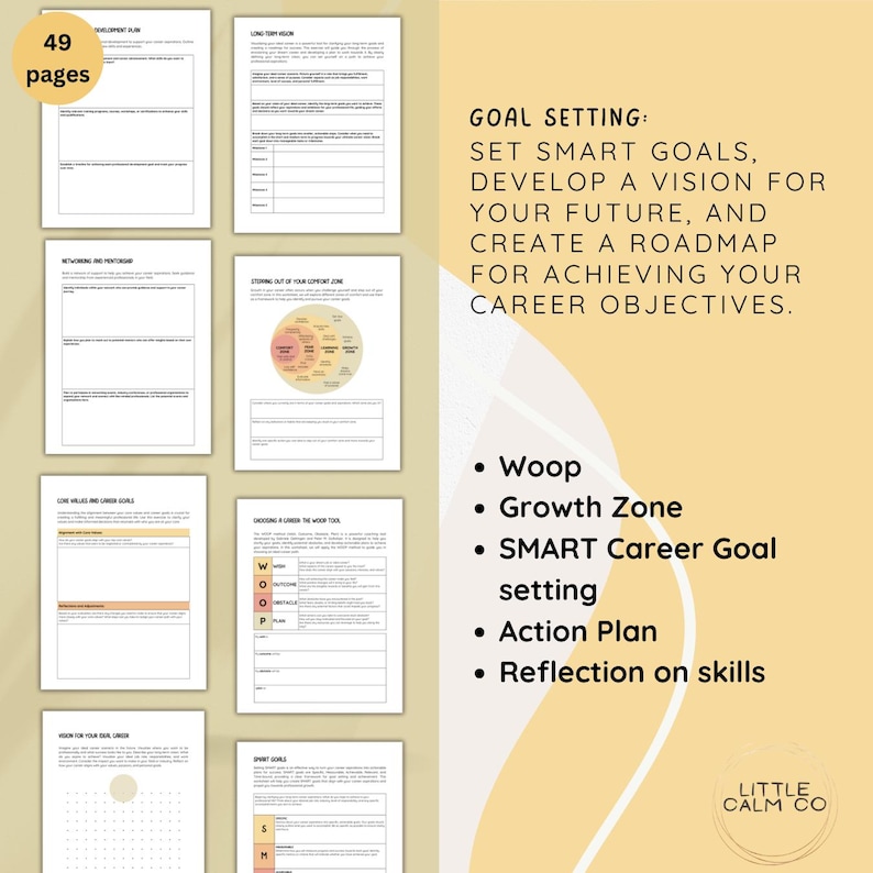 Career Exploration Worksheets: Self-discovery & Goal Setting (PDF) - Etsy