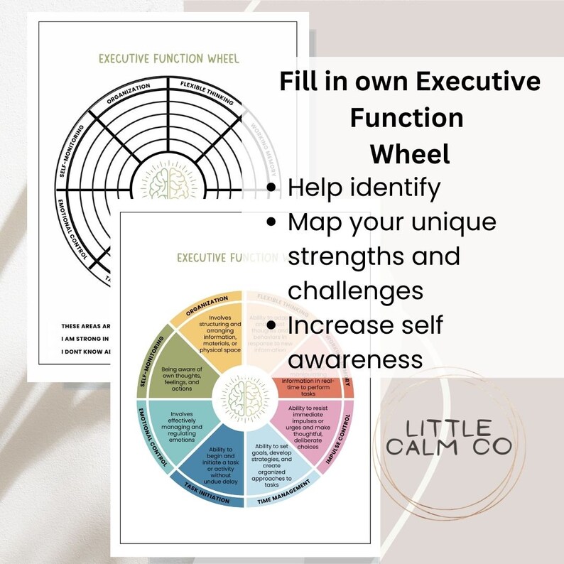 Executive Function, Fill in the Blank Wheel, Task Initiation, ADHD ...