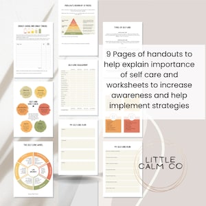 Self-care Plan Therapy | Self Care Worksheets Printable | Self Care ...