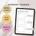 Pomodoro Technique Worksheet, Time Management Worksheets, Task ...