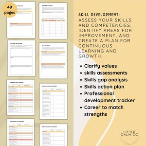 Career Exploration Worksheets: Self-discovery & Goal Setting (PDF) - Etsy