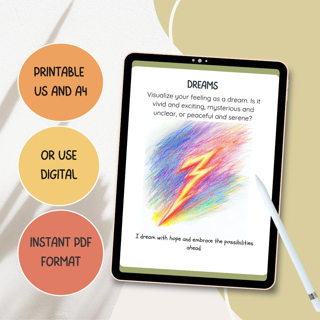 Emotion Art Therapy Cards, Creative Expression, Safely Explore Emotions ...