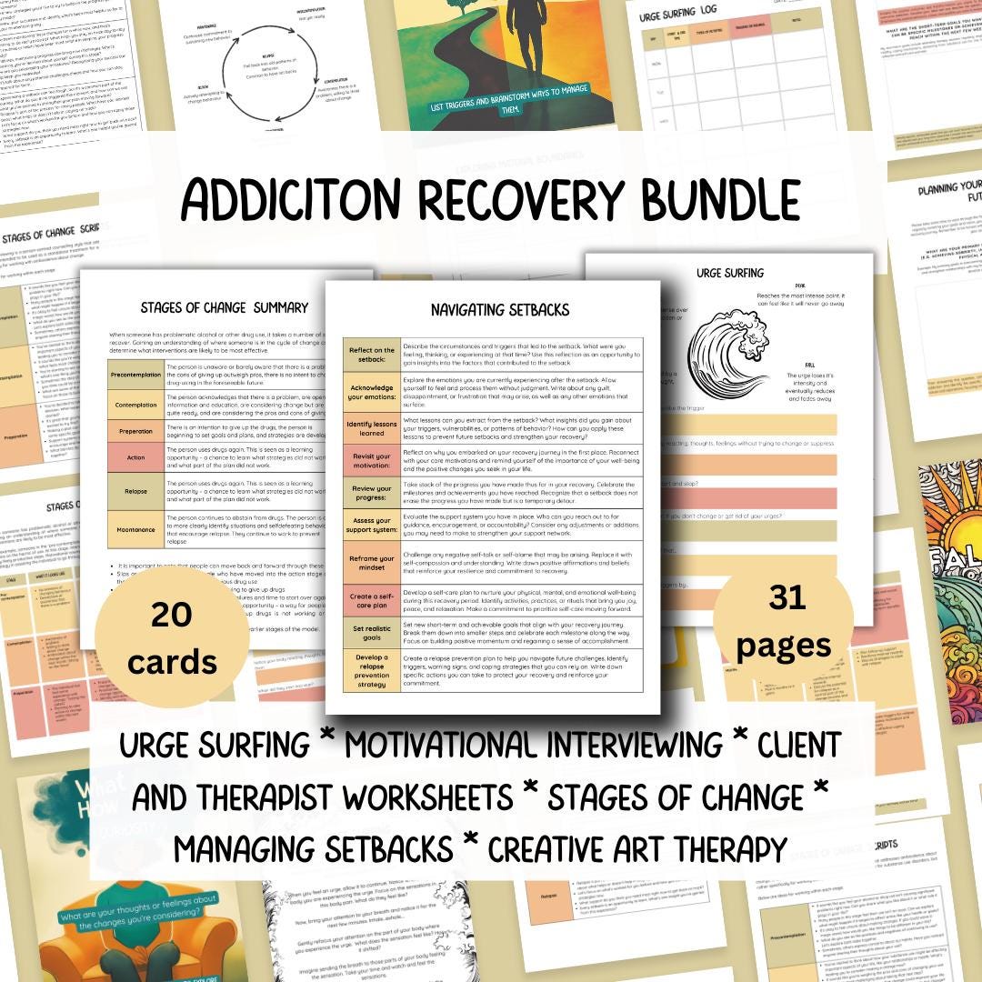 Addiction Recovery Bundle | - Etsy