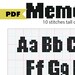 Meme Cross Stitch and Back Stitch Font - Includes Full Alphabet and ...